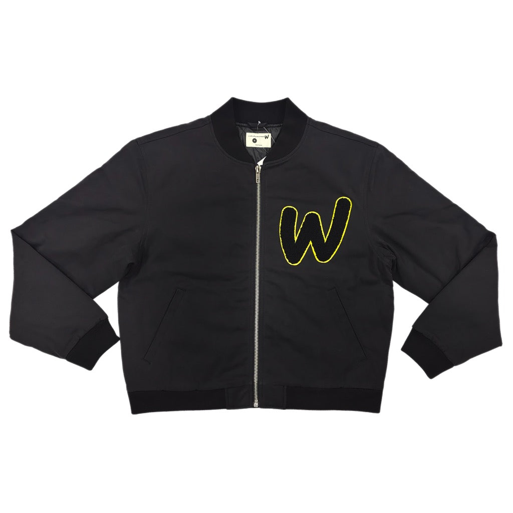 Wild Things Allen Canvas Bomber Jacket in Black – Oneness Boutique