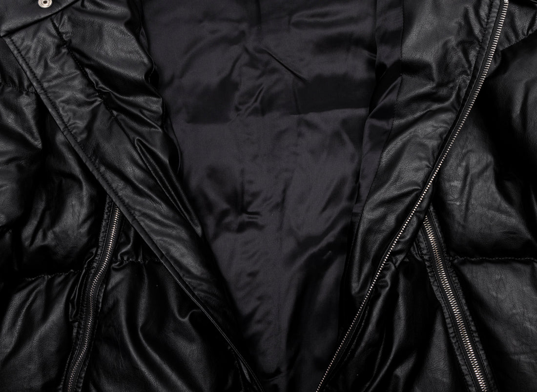 Maison Margiela MM6 Leather Zip Puffer Jacket – Oneness Boutique