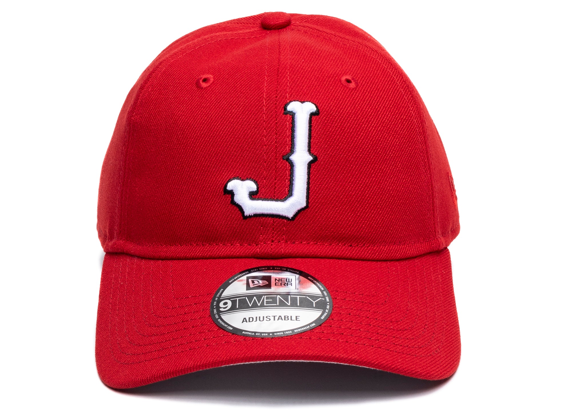 New Era Red J Hat – Oneness Boutique