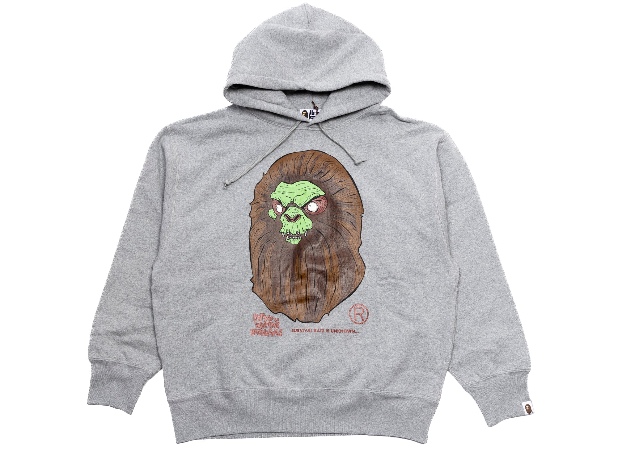 A Bathing Ape Bape Horror Mad Face Pullover Hoodie in Grey – Oneness ...