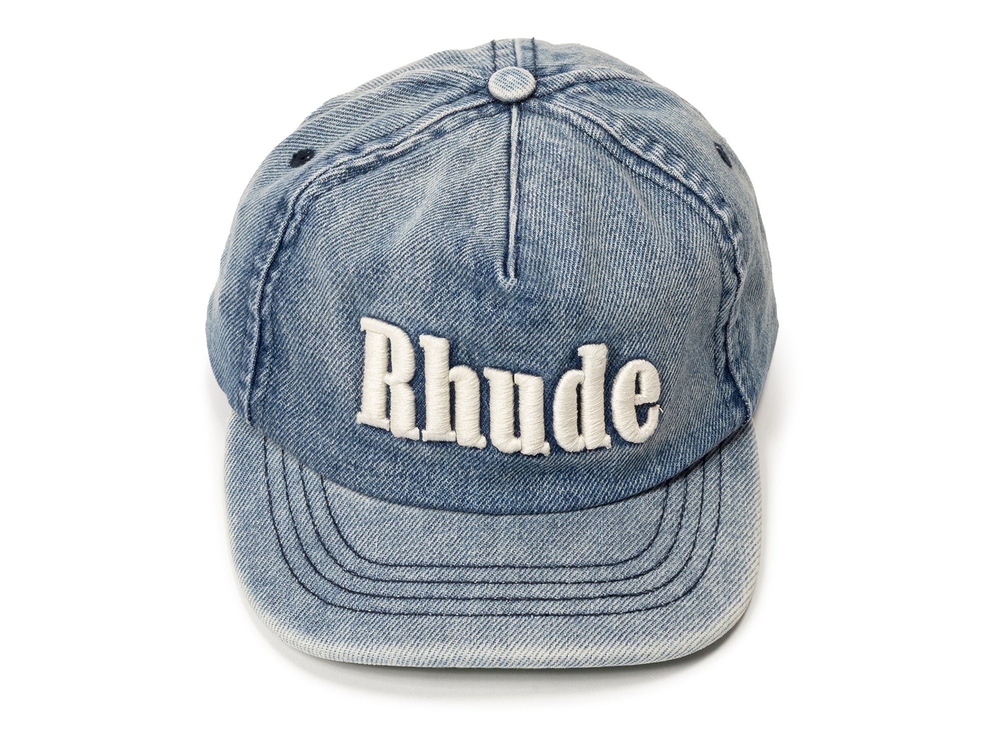 Rhude Logo Denim Hat in Oxford Indigo – Oneness Boutique
