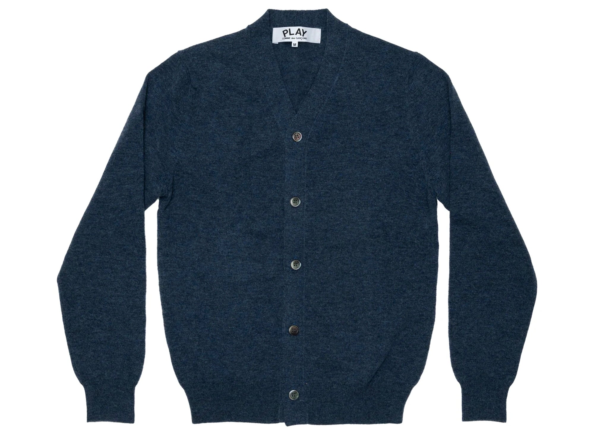 Comme des Garçons PLAY Cardigan in Navy xld – Oneness Boutique