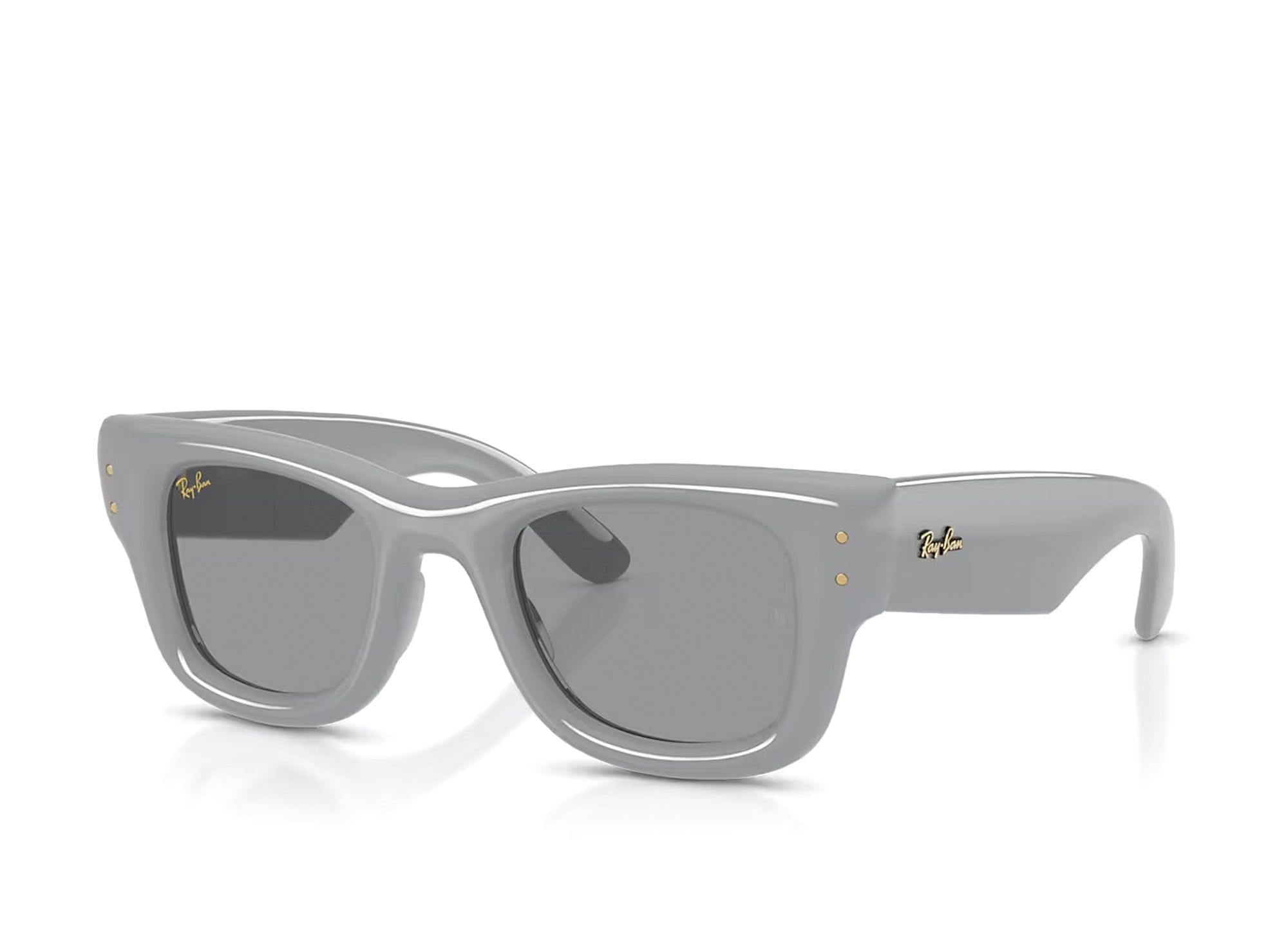 Ray Ban Wayfarer Puffer Solid Grey with Grey Lenses – Oneness Boutique